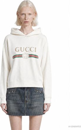 Gucci Interlocking G Cotton Cashmere Hoodie