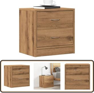 vidaXL Nachttisch Artisan-Eiche 40x30x40 cm Holzwerkstoff - Vidaxl