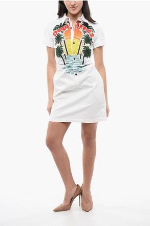 Dsquared2 Denim SUNSET Shirt Dress with Embroidery size 40