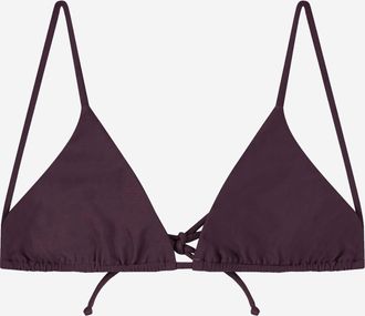 Matona Damen vegan Bikinioberteil Triangle Aubergine
