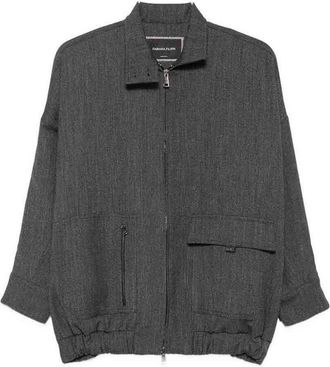 Fabiana Filippi Pull Col Roul&eacute; - Bleu