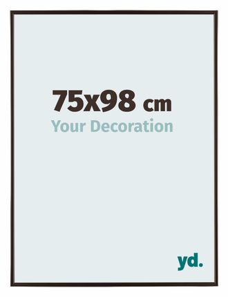 Yd. Your Decoration - Bilderrahmen 75x98 cm - Antrazit - Bilderrahmen aus Kunststoff mit Acrylglas - Antireflex - 75x98 Rahmen - Evry