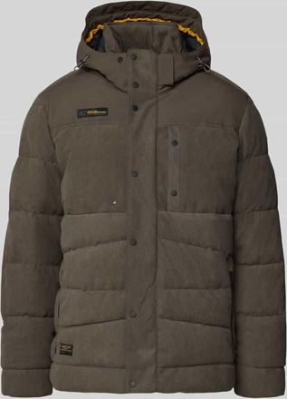 Camel Active Steppjacke mit Kapuze und Knopfleiste