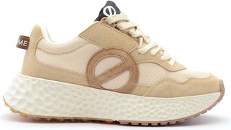 No Name Femme, Chaussures, Beige, Taille: 36 EU Baskets en Mesh et Daim