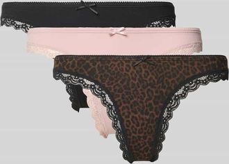 Jake*s Casual String aus Baumwoll-Mix im 3er-Pack
