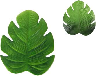 BESPORTBLE 2 St&uuml;ck Kreative Eva Tischsets Und Tassenuntersetzer Mit Blattsimulation rutschfest Hitzebest&auml;ndig F&uuml;rs Esszimmer