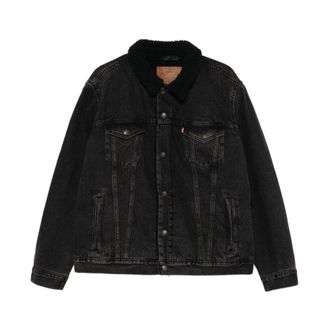Levi's Type III Sherpa Trucker Jacket - - Jackets - Herren - Schwarzk - L