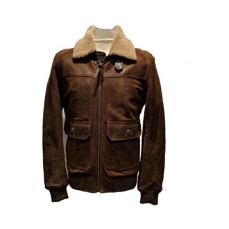 C.P. Company Bomber Lederjacke - - Jackets - Herren - Braun - M
