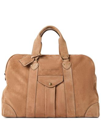 Brunello Cucinelli Reisetasche aus Leder - Braun
