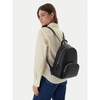 Tommy Hilfiger Rucksack Tommy Hilfiger Th Logo Backpack AW0AW18118 Schwarz