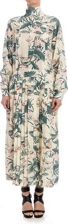 Stella Jean Knielanges Kleid - Creme