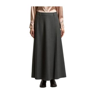 PESERICO Femme, Jupes, Noir, Taille: 42 FR Jupe Maxi