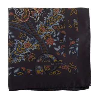 Etro Femme, Accessoires, Multicolore, Taille: ONE Size Foulard Femme Bleu Écharpe en Soie
