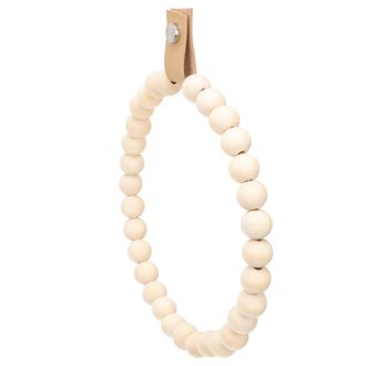 Hemobllo Handtuchst&auml;nder Aus Holz Handtuchhalter Zur Wandmontage Handtuchring F&uuml;r Badezimmer Und K&uuml;che Platzsparendes Design Langlebig Und Strapazierf&auml;hig