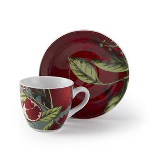 Excelsa Granada Set mit 6 Espressotassen, Porzellan, Fassungsverm&ouml;gen 100 ml, mehrfarbig