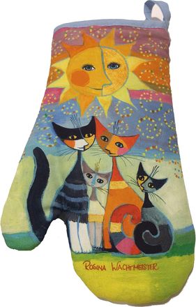Rosina Wachtmeister Bollywood - Kochhandschuh - Digitaldruck/Katzen