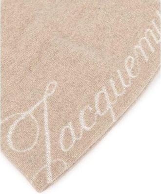 Jacquemus Bonnet chevron marque en laine vierge et cachemire