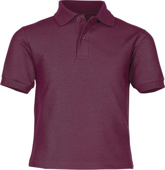 Fruit Of The Loom Kinder-Poloshirt, kurz&auml;rmelig, Unisex, 65 % Polyester, 35 % Baumwolle, burgunderfarben, 12 Jahre