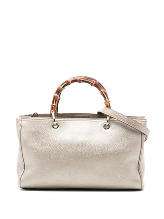 Gucci sac &agrave; bandouli&egrave;re Bamboo Shopper m&eacute;dium (2016-2025) - Or