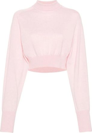 Sportmax Femme, Pulls, Rose, Taille: 38 FR Ululato Turtleneck