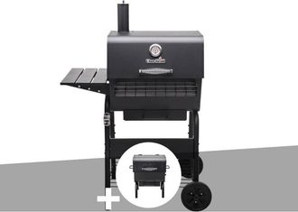 Char-Broil Barbecue &agrave; charbon Charcoal M + Charcoal 2GO Offset-Smoker - Char-Broil