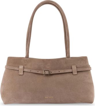 Manu Atelier Femme, Sacs, Beige, Taille: ONE Size Sacs &eacute;l&eacute;gants avec boucle en m&eacute;tal