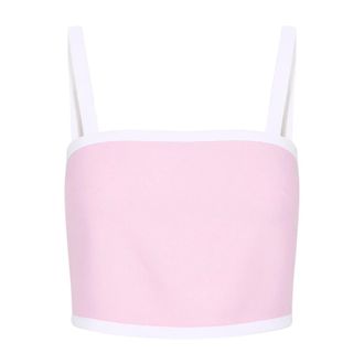 Iceberg Femme, Tops, Rose, Taille: 34 FR Cropped Cady Top