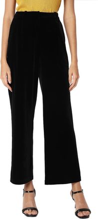 Vero Moda Damen VMALLISON HW Wide Velvet Pant Stoffhose, Black, 42W x 30L