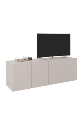 Homin Lowboard, Kaschmir, Holzwerkstoff, 3 F&auml;cher, 150x50x42 cm, h&auml;ngend, in verschiedenen Holzdekoren erh&auml;ltlich, Wohnzimmer, Wohnw&auml;nde, Lowboards, Lowboar