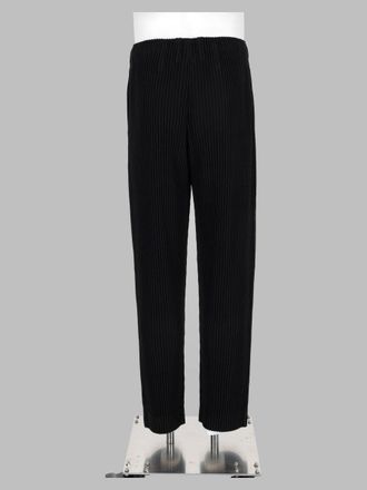Issey Miyake Pleated Polyester Trousers - Black