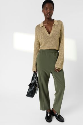 Gerard Darel Pantalon fluide 7/8 - ALIETTE - Vert Kaki