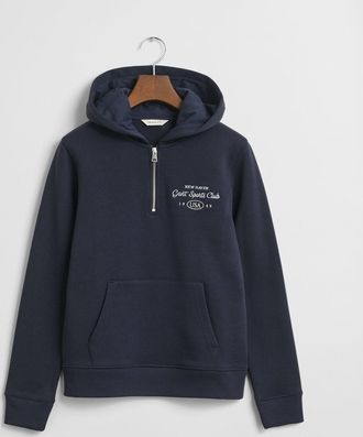 GANT Teenager Teen Girls Sports Club Graphic Half-Zip Hoodie (158/164) EVENING Blau