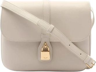 Celine Sac bandouli&egrave;re Pre-owned Medium Tabou en cuir - Femme - Pre-owned - Beige - Taille: ONE Size