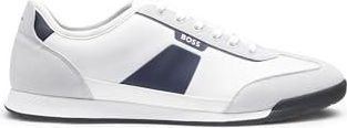 BOSS Hommes Nitan Lowp Baskets Basses avec Finitions structur&eacute;es