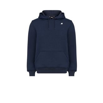 K-Way K-Way einfarbiger Kapuzenpullover in Blau