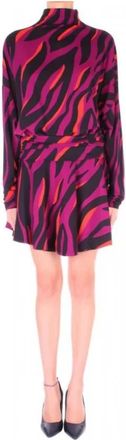 Pinko Pinko, Femme, Robes, Multicolore, Taille: 40 FR Minidress Imprim&eacute; Z&egrave;bre