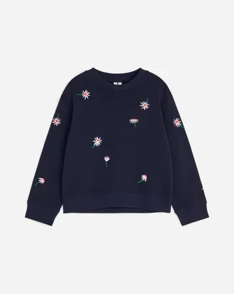 Arket Sweatshirt Mit Stickerei -Blau