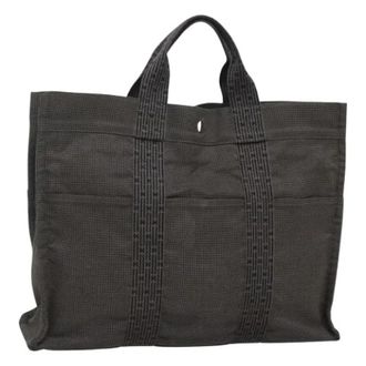 Herm&egrave;s Pre-owned Canvas Tote Bag - - Pre-owned - Damen - Grau - ONE SIZE