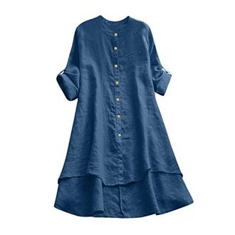 Generic Chemise Voile Soldes Tenue De Fete Soldes Blouse Chemisier Femme Top A Paillettes T Shirt Noel Homme Haut Bleu Clair Chic Tee Vert Chemise Carreaux Ro