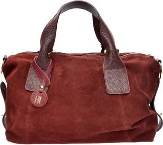 Anna Luchini Weinfarbe Rindsledertasche