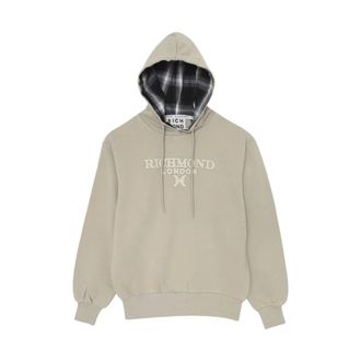 John Richmond Homme, Sweatshirts et sweats &agrave; capuche, Beige, Taille: L SweaT-shirt &agrave; capuche
