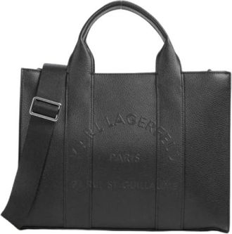 Karl Lagerfeld Femme, Sacs, Noir, Taille: ONE Size Rue St-Guillaume Medium Tote