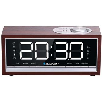 Blaupunkt CR60BT Bluetooth Radio Alarm Clock Brown Wood - Blaupunkt