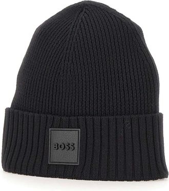 HUGO BOSS Homme, Accessoires, Noir, Taille: ONE Size Flavio Beanie