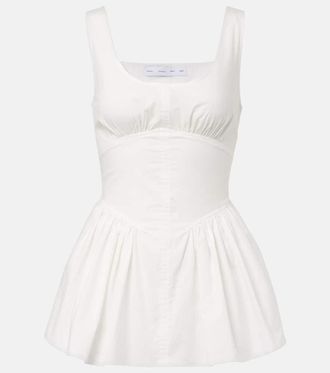 Proenza Schouler Top White Label Bader en coton mélangé
