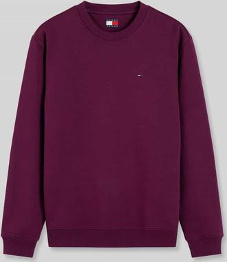 Tommy Jeans Regular Fit Sweatshirt aus Baumwoll-Mix mit Logo-Stitching