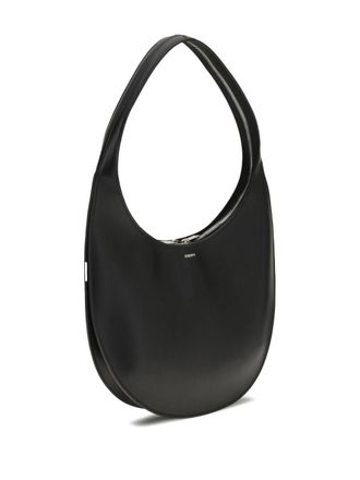Coperni Womens Medium Soft Swipe Shoulder Bag Black Leather