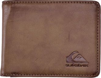 Quiksilver Slim Rays Geldb&ouml;rse mit Doppelblatt f&uuml;r Herren, Schokoladenbraun, S, Slim