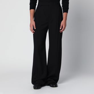 Saint Laurent Schwarze Anzughose mit Nadelstreifenmuster