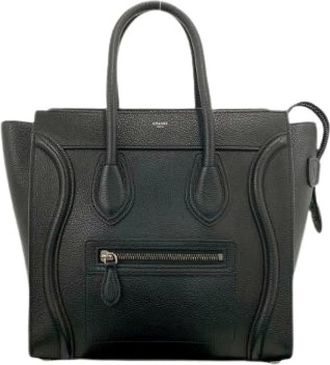 Celine Sac &agrave; main Pre-owned Luggage Micro en cuir - Femme - Pre-owned - Noir - Taille: ONE Size